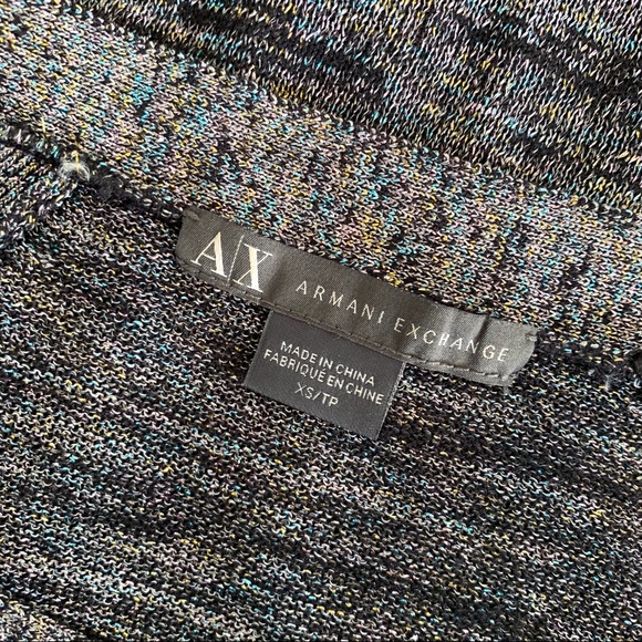 Armani Exchange | Sweaters | Armani Exchange Metallic Thread Cold ...